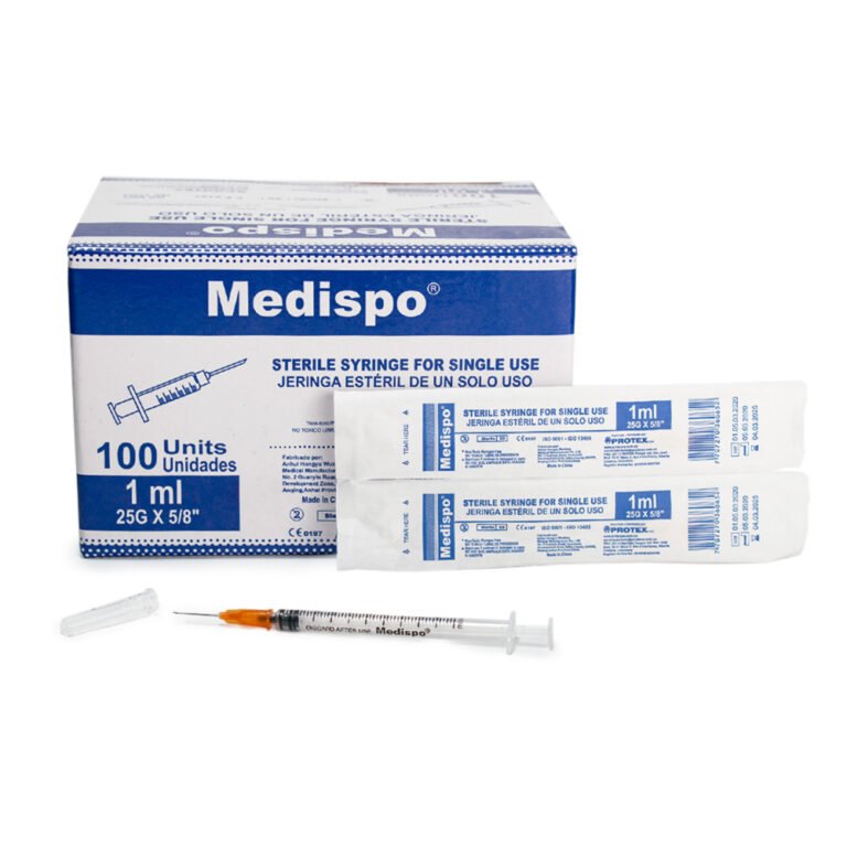 JERINGAS DESECHABLES MEDISPO 1 CC 25 G x 5/8" - PROTEX